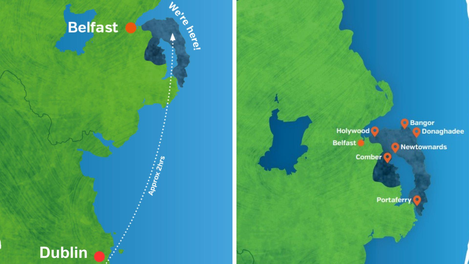 Tour Operators Map - Ards & North Down
