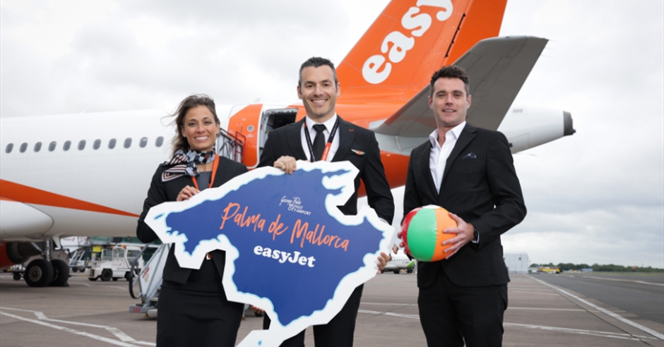 Inaugural Easyjet flights to Palma de Mallorca take off from Belfast ...