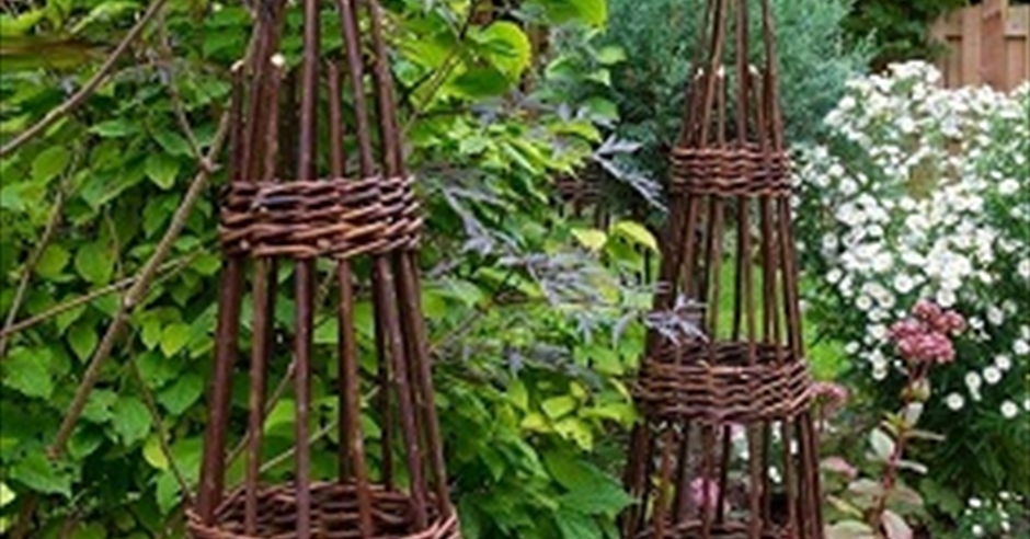 Weave a Willow Flower Support in the Walled Garden - Workshop in Helen ...